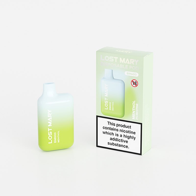 Lost Mary BM600 Menthol Disposable Vape | 20mg Nicotine Lost Mary BM600 Menthol Disposable Vape | 20mg Nicotine